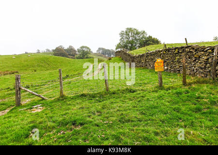 A sign saying poacher watch area, poaching a rural crime, England, UK ...