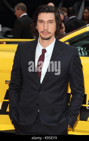 Adam Driver attending the Logan Lucky UK Premiere held at Vue West End ...