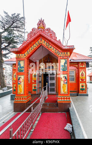 Hindu Jakhu Temple on Jakhu Hill, dedicated to monkey god Hanuman ...