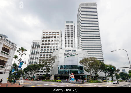 Raffles City shopping mall Singapore Stock Photo - Alamy