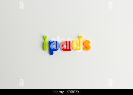 computer word in colourful children's letters Stock Photo - Alamy