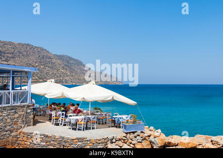 Beach at Plaka village at Crete island of Greece Stock Photo - Alamy
