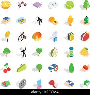 Needed icons set, isometric style Stock Vector Image & Art - Alamy