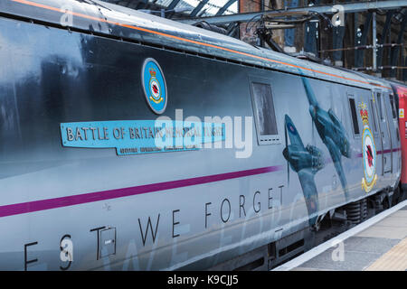 Virgin Class 91 Locomotive 91110 in Battle of Britain Memorial Flight ...