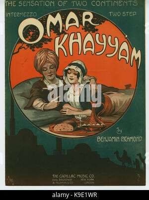 A 1914 edition of the Rubaiyat, a collection of Persian poetry by Omar ...