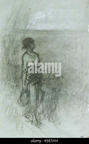 Nicolae Grigorescu - Cu ulciorul dupa apa Stock Photo - Alamy