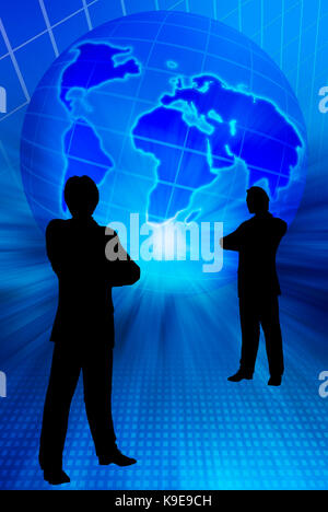 Teamwork by a Global Team as Concept Stock Photo - Alamy