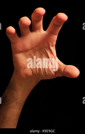 Man hand to grab something isolated on white background, photo for ...
