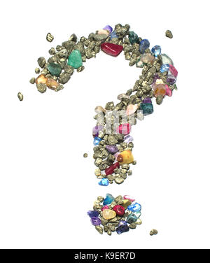 Question mark. Symbol made from rocks Stock Photo - Alamy