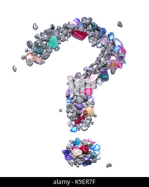 Question mark. Symbol made from rocks Stock Photo - Alamy