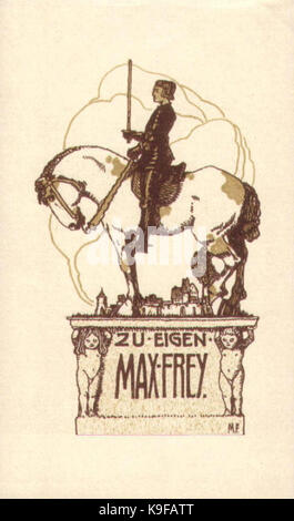 Max Frey - Ex Libris, Reiter Stock Photo - Alamy