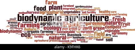 Biodynamic agriculture word cloud concept. Vector illustration Stock ...
