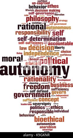 Autonomy word cloud concept. Vector illustration Stock Vector Image ...