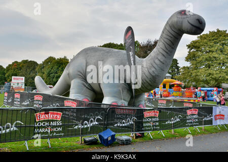 Inflatable Loch Ness monster Stock Photo - Alamy