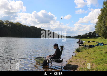 Coarse fishing on Inniscarra Reservoir near Cork in South Ireland Stock ...
