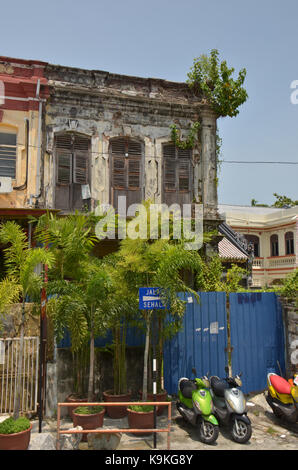 Old and poorly maintained buildings in Georgetown on the island of ...