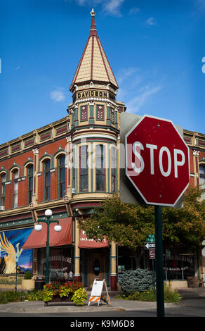 Ellensburg, Washington State, USA. Small town main street Stock Photo ...