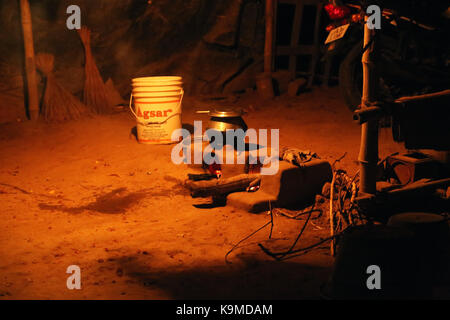 Indian village modern kitchen Stock Photo - Alamy