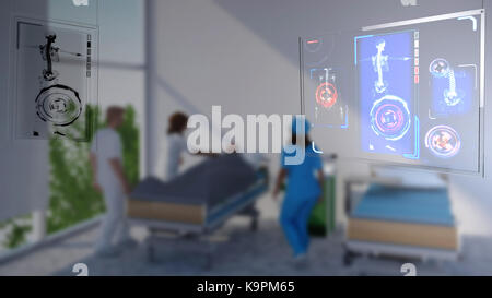 Medical equipment, hospital, medical examination, anatomical scan ...