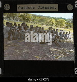 Outdoor classes at Lubwa Mission, Zambia, ca.1905-ca.1940 (imp-cswc-GB-237-CSWC47-LS6-046 Stock ...