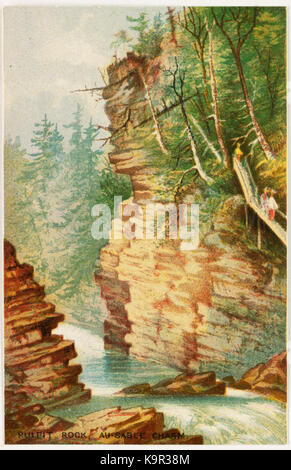 Pulpit Rock, Ausable Chasm Stock Photo - Alamy