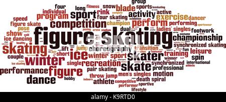 Ice skating word cloud concept. Vector illustration Stock Vector Image ...