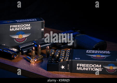 Freedom Munitions 9mm Ammo Stock Photo - Alamy