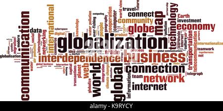 Globalization word cloud concept. Vector illustration Stock Vector ...