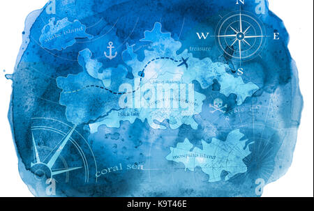treasure map Stock Photo - Alamy