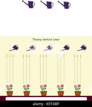 pencil control, Working pages for children, tracing lines, horizontal ...