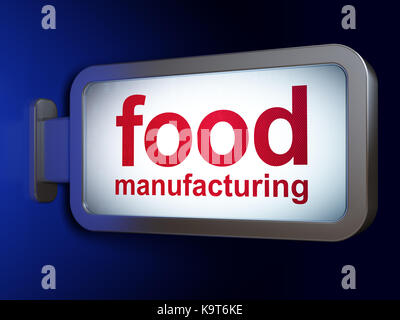 Industry concept: Food Manufacturing on computer keyboard background ...