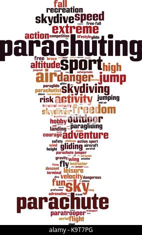Skydiver with skydiving word Stock Vector Image & Art - Alamy