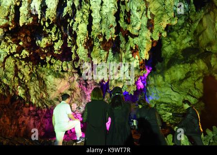 In Xuanwei City, Yunnan Province, after the heavy rain, Jesus light ...