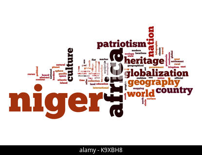 Niger word cloud Stock Photo - Alamy