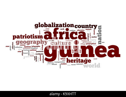 Guinea word cloud Stock Photo - Alamy
