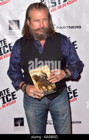 Tim Abell attends the 'Ultimate Justice' premiere at AMC Dine-In Sunset ...
