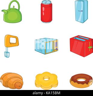 Reheat icons set, cartoon style Stock Vector Image & Art - Alamy