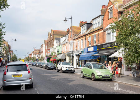 Shops on Connaught Avenue, Frinton on Sea, Essex, England Stock Photo ...