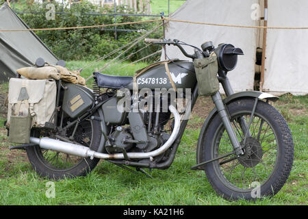 BRITISH ARMY MOTORCYCLES. WW2 Stock Photo - Alamy