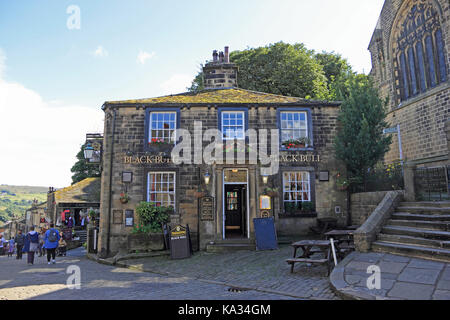 The Black Bull Pub Haworth West Yorkshire England Stock Photo - Alamy
