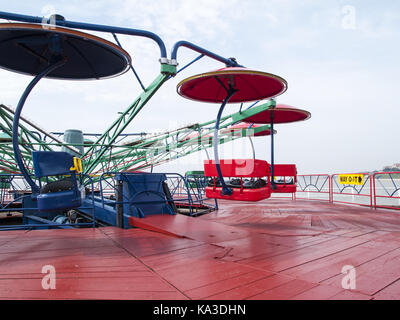 Clacton Pier funfair rides at Clacton on Sea Essex England An East ...