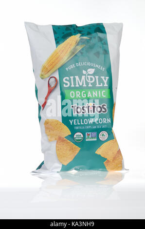 Bag of Frito-Lay Simply Organic Tostitos Yellow Corn Tortilla Chips on ...