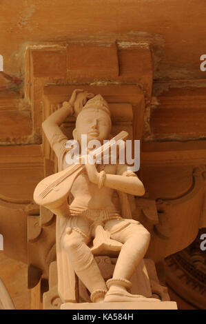 Narad Muni sculpture on swaminarayan temple gujarat, India, Asia Stock ...