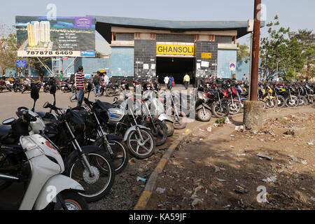 Ghansoli railway station, Navi Mumbai, maharashtra, India, Asia Stock ...
