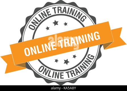 Online training stamp illustration Stock Vector Image & Art - Alamy