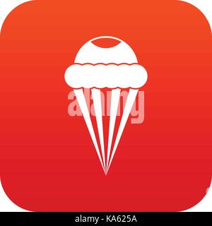 Ice Cream icon digital red Stock Vector Image & Art - Alamy