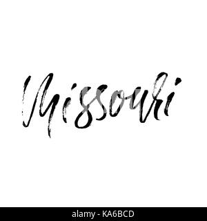 Missouri vector handwritten lettering design. The lettering can be used ...
