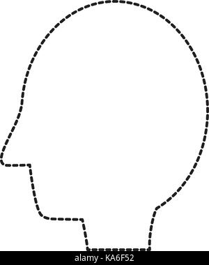 dotted shape avatar man head with hairstyle design Stock Vector Image ...