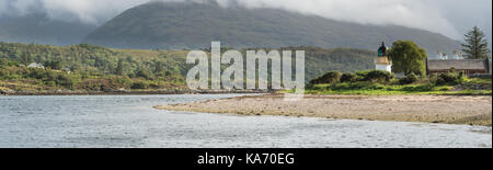 The Ardgour lighthouse on the Corran narrows, Loch Linnhe, Lochaber ...