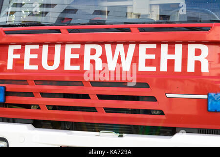 Fire truck, austria, cal 122 Stock Photo - Alamy
